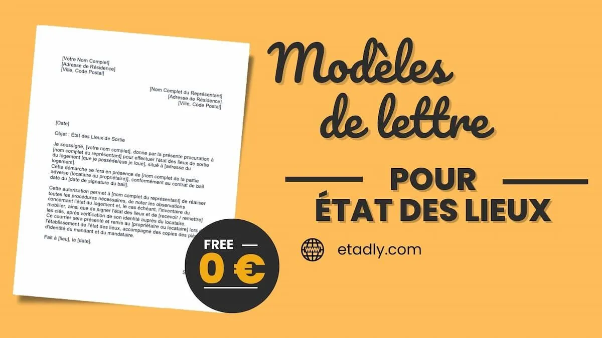 Modèles de lettre pour état des lieux de sortie (exemples 2024) - Etadly Modèles de lettre pour état des lieux de sortie (exemples 2024) - Etadly